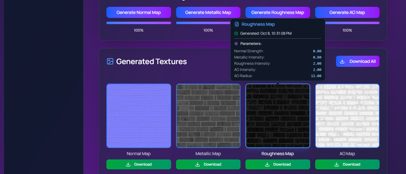 Free PBR Texture Generator | GenPBR - Create Normal, Metallic, Roughness & AO Maps | GenPBR
